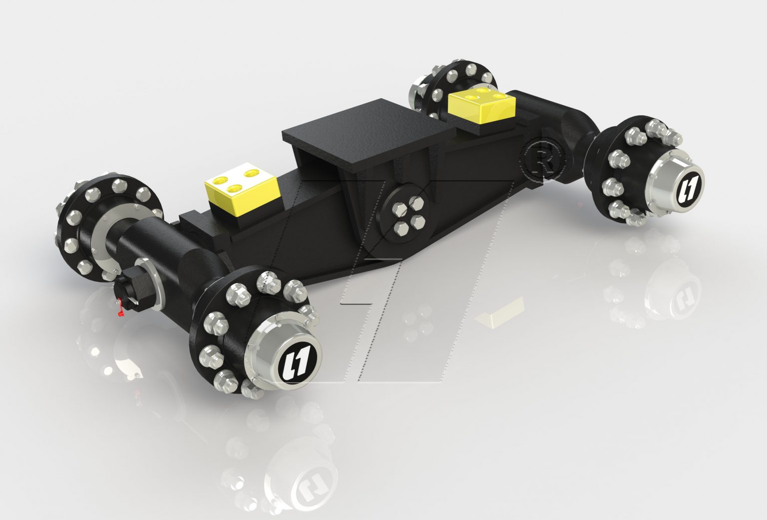 Rigid Suspension – L1 Axle – Trailer axle for semi-trailer, Customized ...