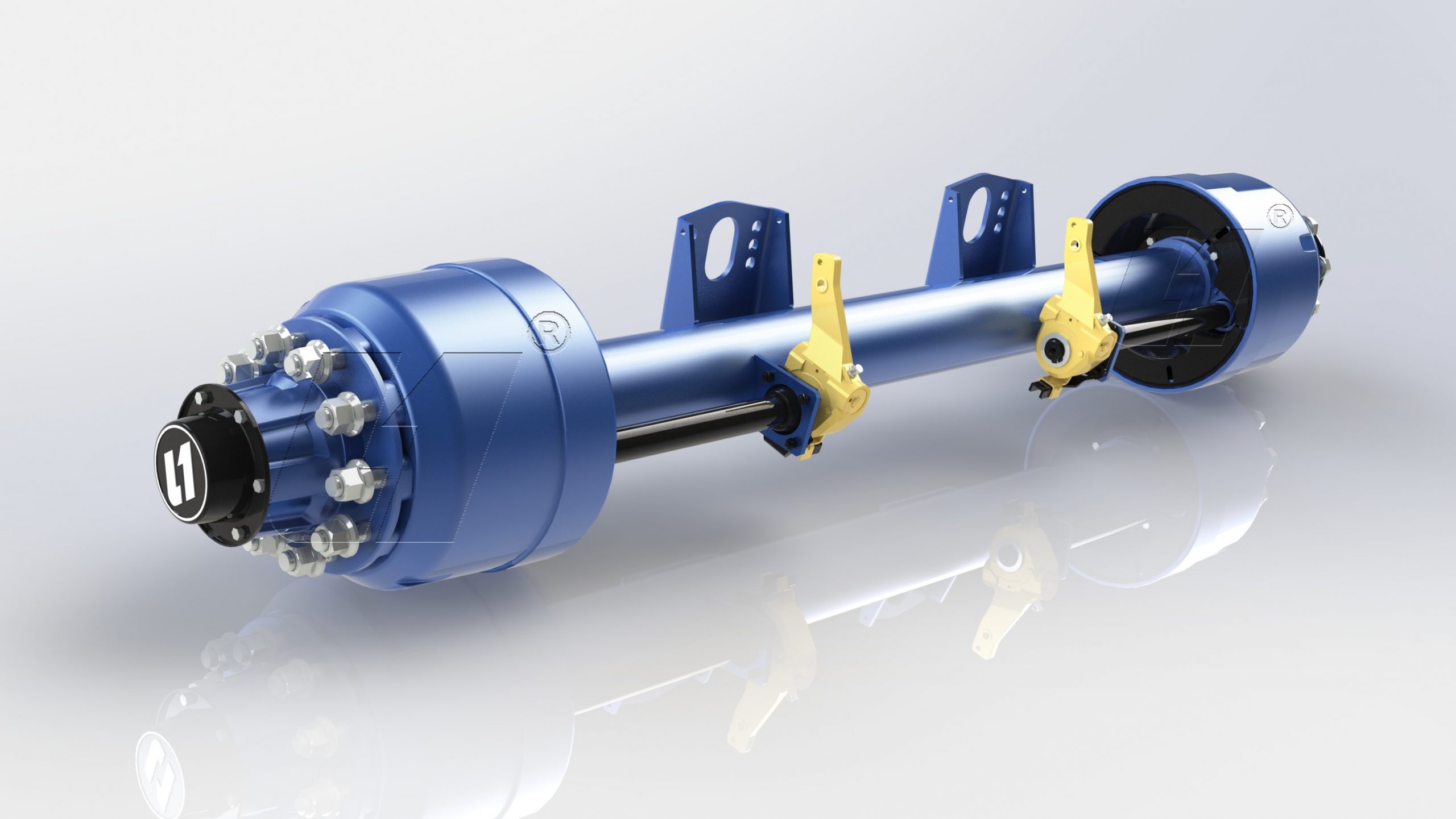 Low Bed Axle – L1 Axle – Trailer axle for semi-trailer, Customized ...