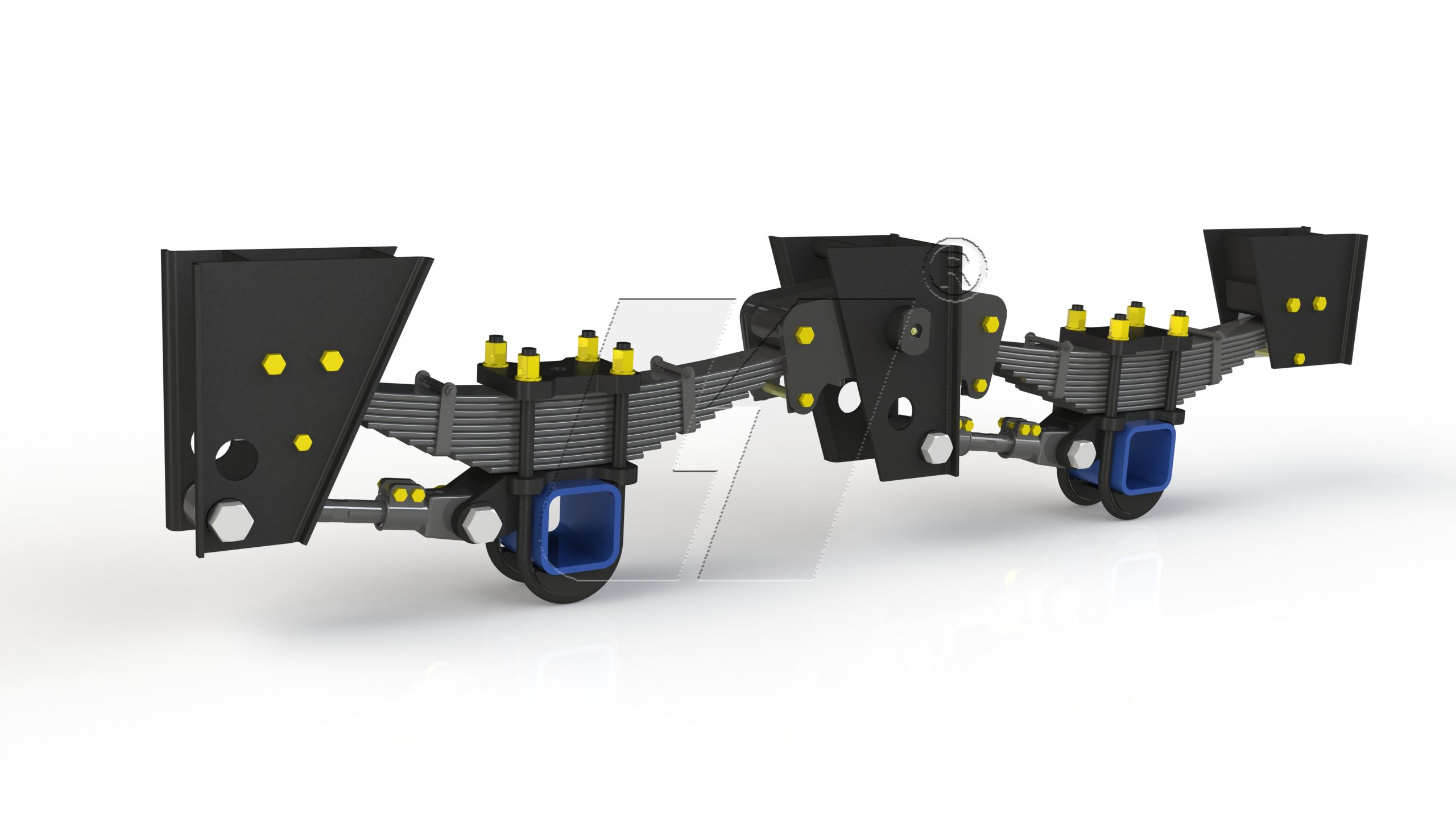 German Type Mechanical Suspension – L1 Axle – Trailer axle for semi ...