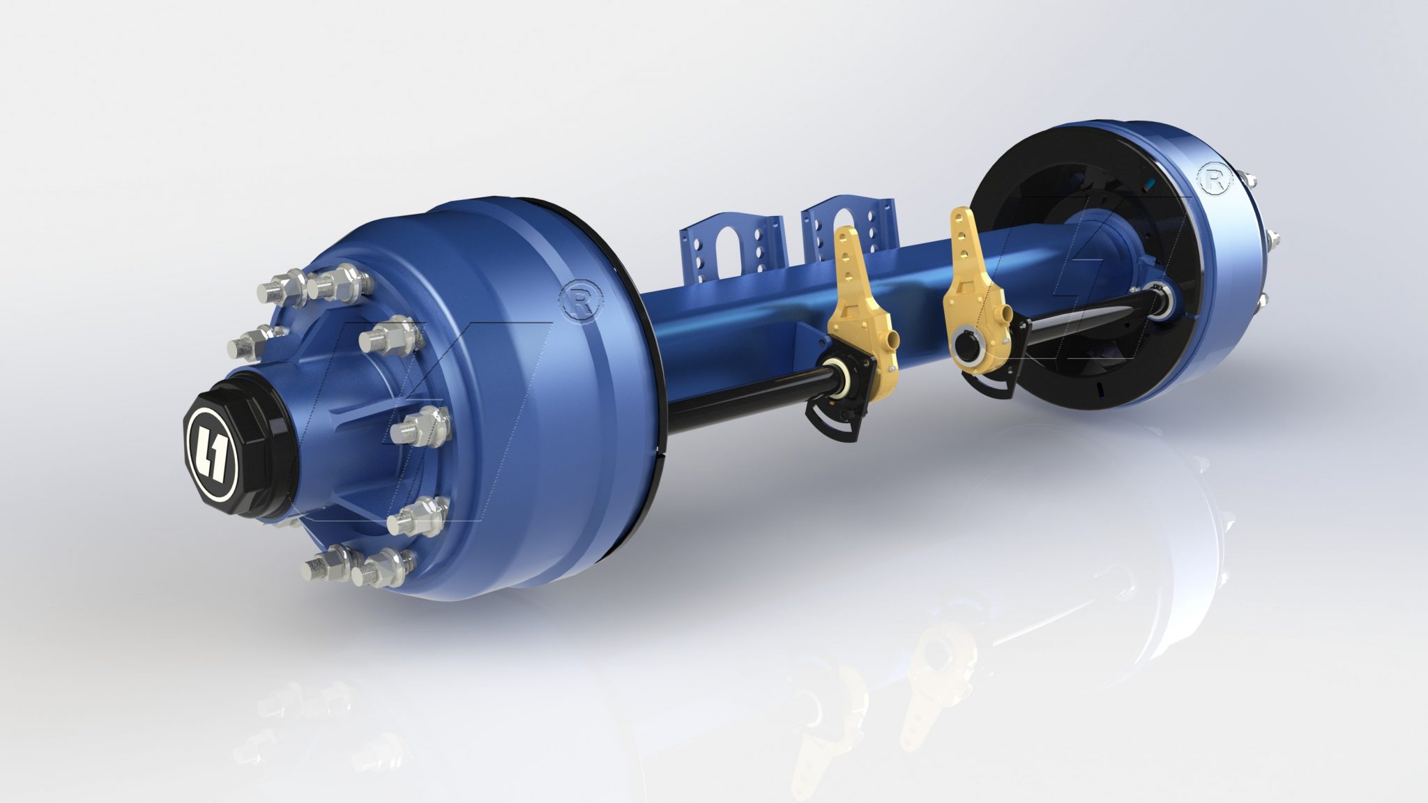 American Type Axle – L1 Axle – Trailer axle for semi-trailer ...