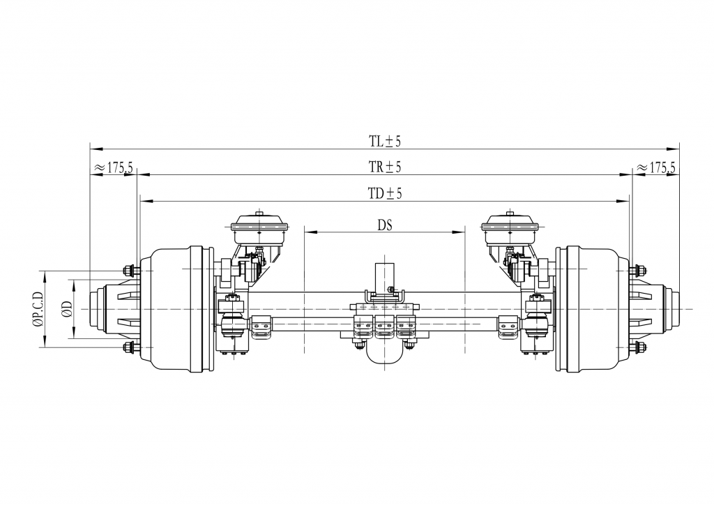 Self-steering Axle – L1 Axle – Trailer axle for semi-trailer ...