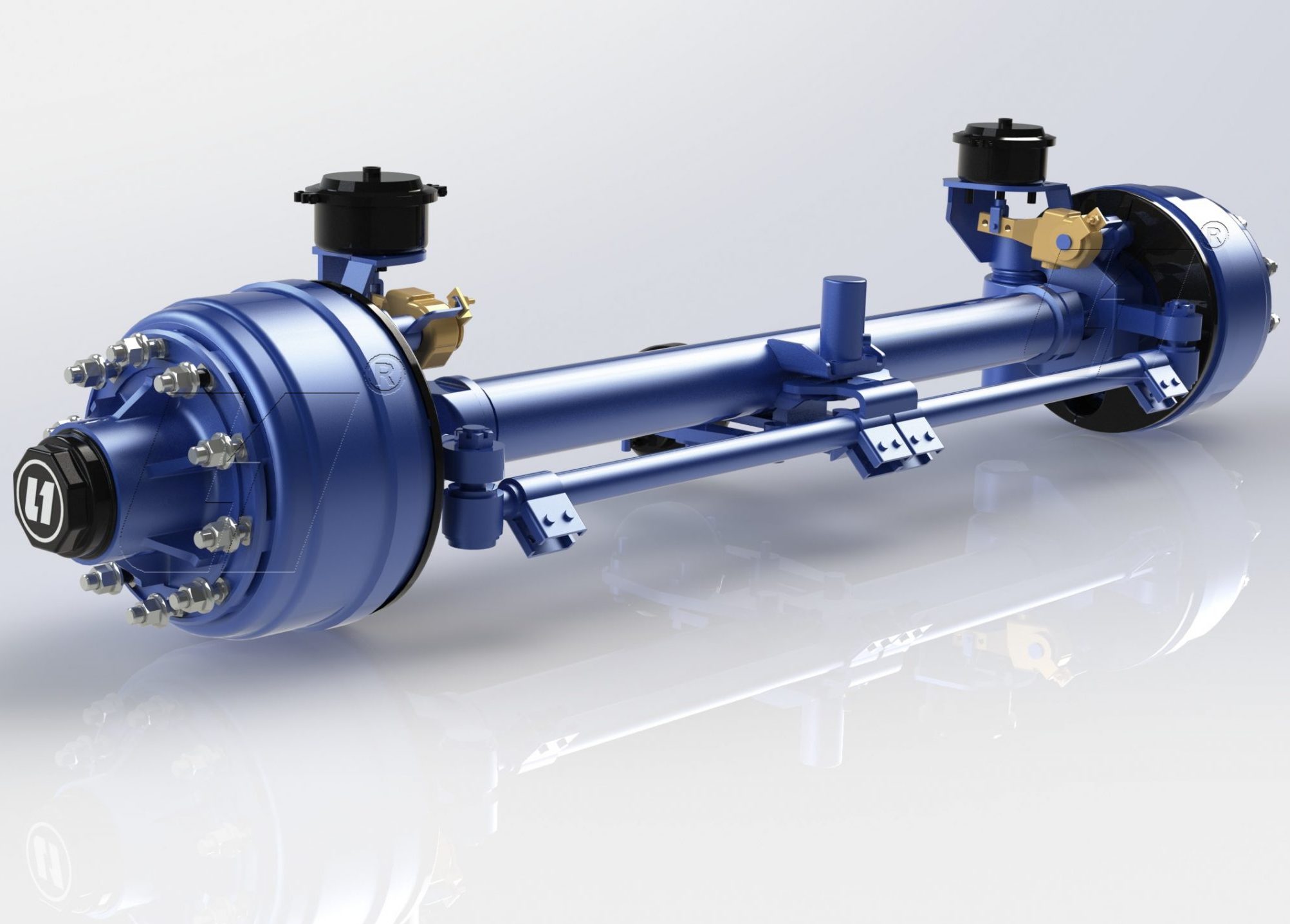 Self-steering Axle – L1 Axle – Trailer axle for semi-trailer ...