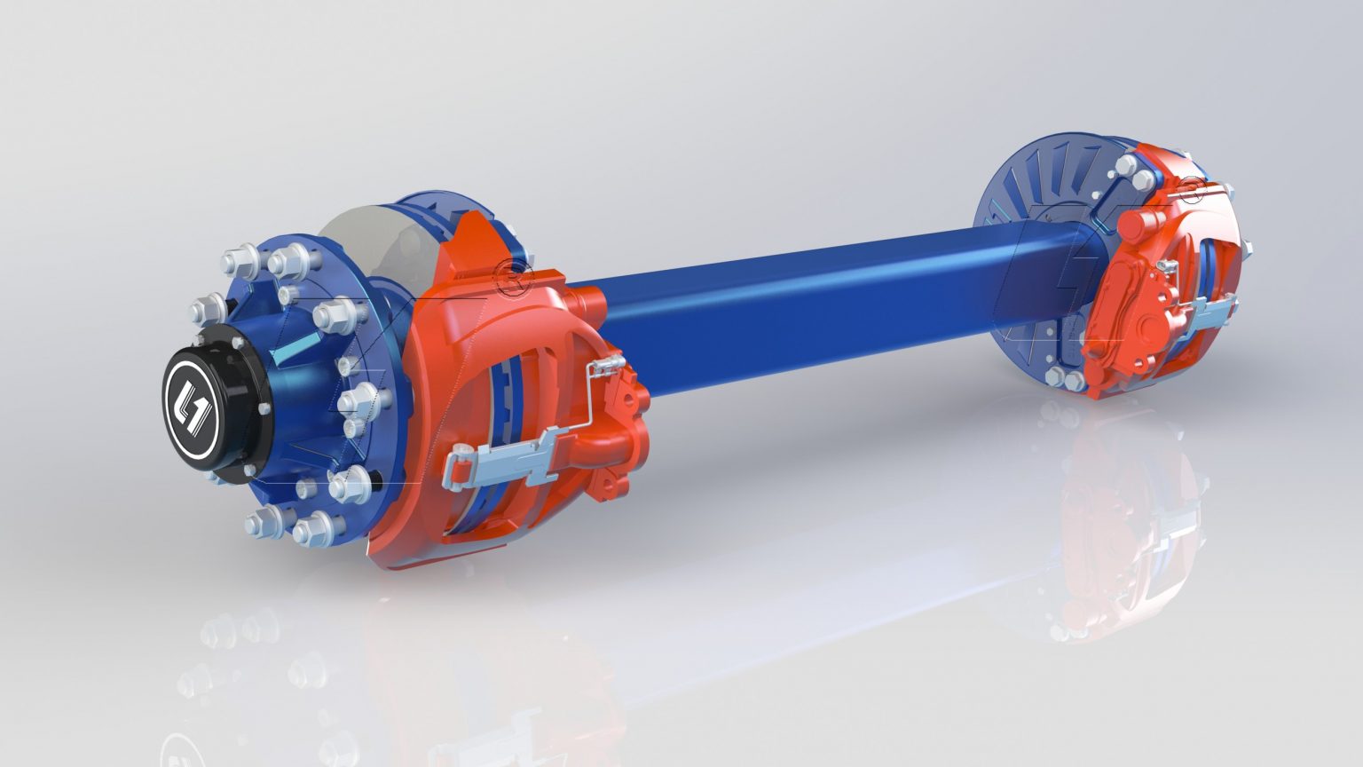 Disk Brake Axle – L1 Axle – Trailer axle for semi-trailer, Customized ...